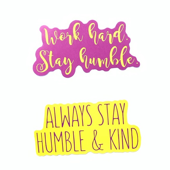 Accessories | 2 Piece Humble Vinyl Stickers | Poshmark